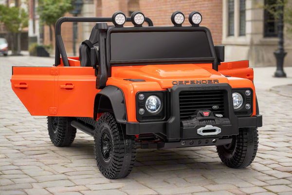 Land Rover Defender 110 SVX Spectra 24v Ride On Car with Remote Orange ...